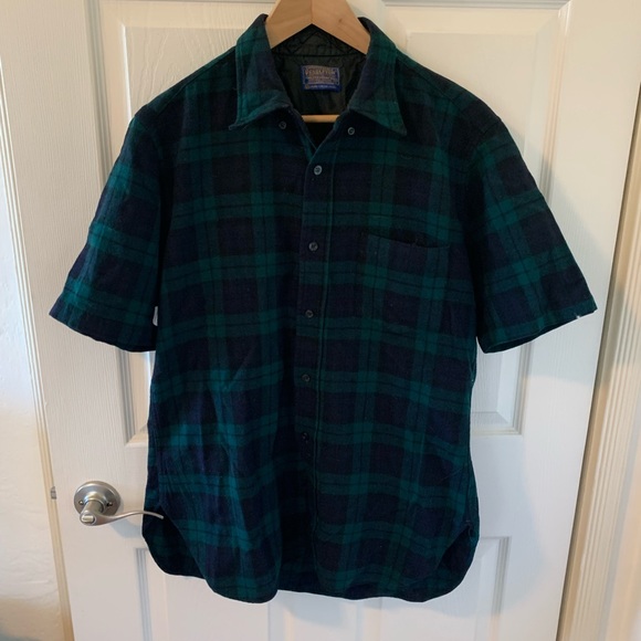 Pendleton | Shirts | Pendleton Green And Blue Button Up | Poshmark